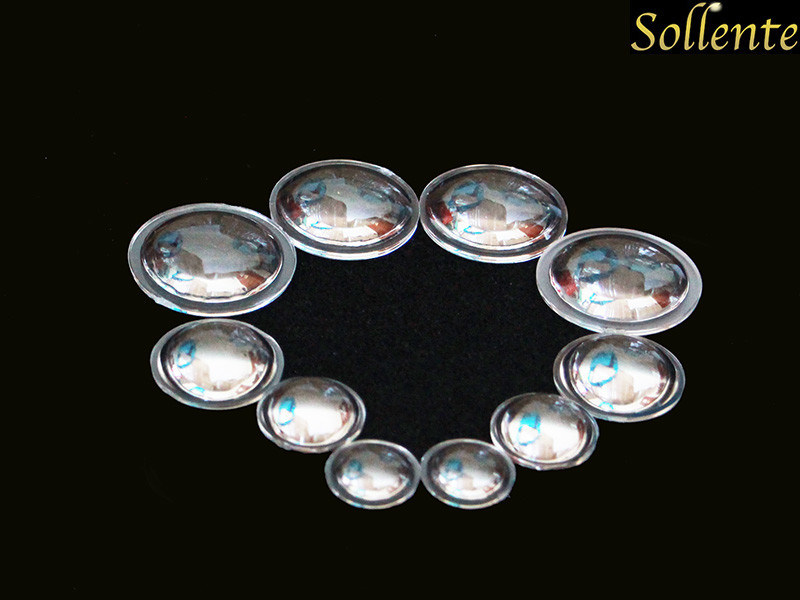 Optical Plano Convex Lens 20 - 48mm Diameter Match 10W XML LED Torch Light