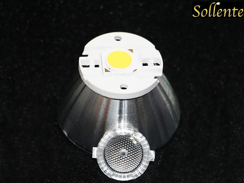 Poly Carbonate LED Reflector Cup , COB LED Reflector For Led Track Lighting