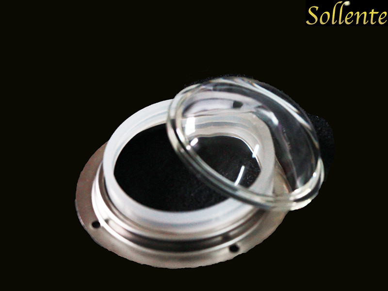120 Degree Transparent LED Projector Lens For High Power LED Industrial ...