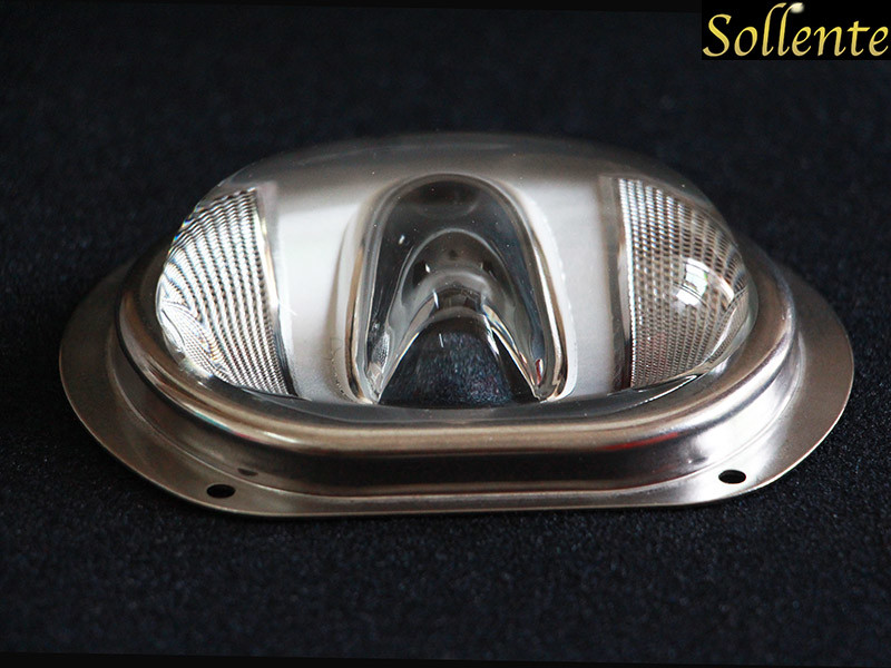 Wide Angle COB LED Lens160X70 Degree , LED Optical Lens For LED Road Light
