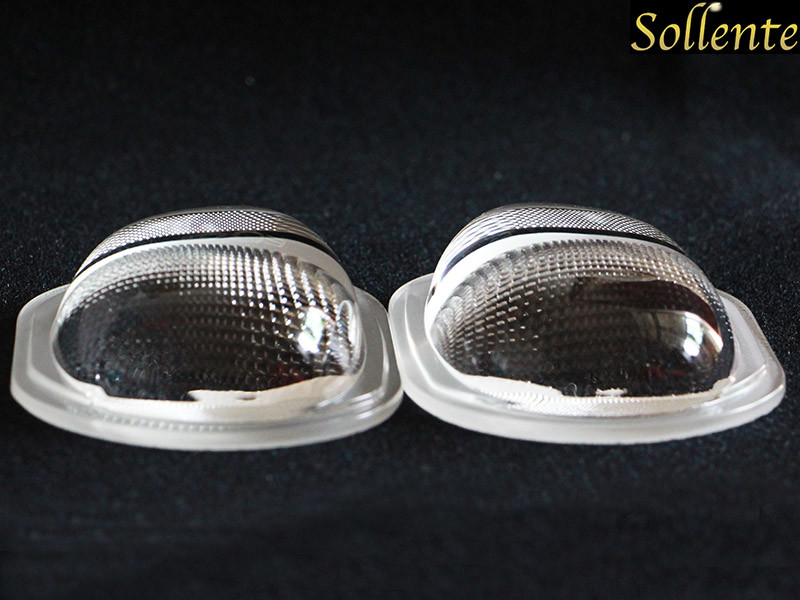 107MM Anti Glare Optical COB LED Glass Lens For 30W - 100W Street Light