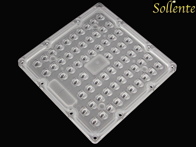 Square Led Lens Array 64 LED SMD 3030 for 50 Watts DC24V Street Light