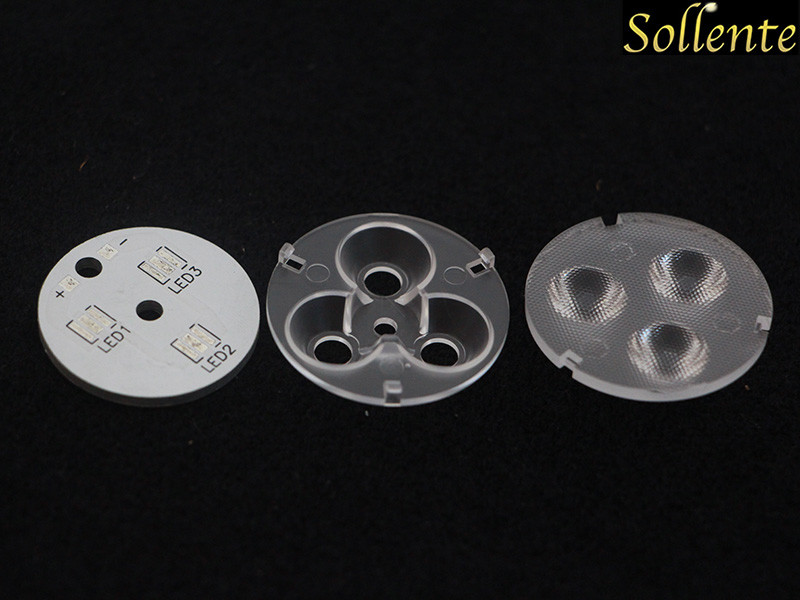 Cree XTE SMD Round Led Optics Lenses With Holder Led PCB Soldering