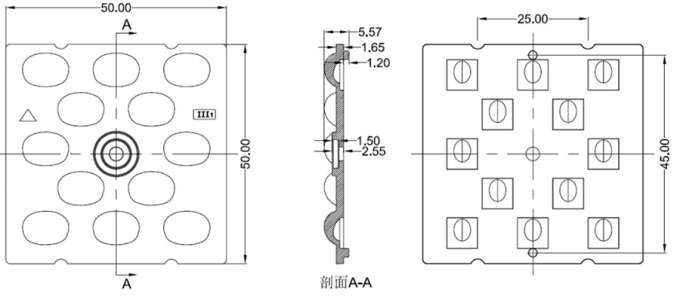 90 Degree Optical Led Lens Array , 12 Watts High Bay Led Light Lens ...